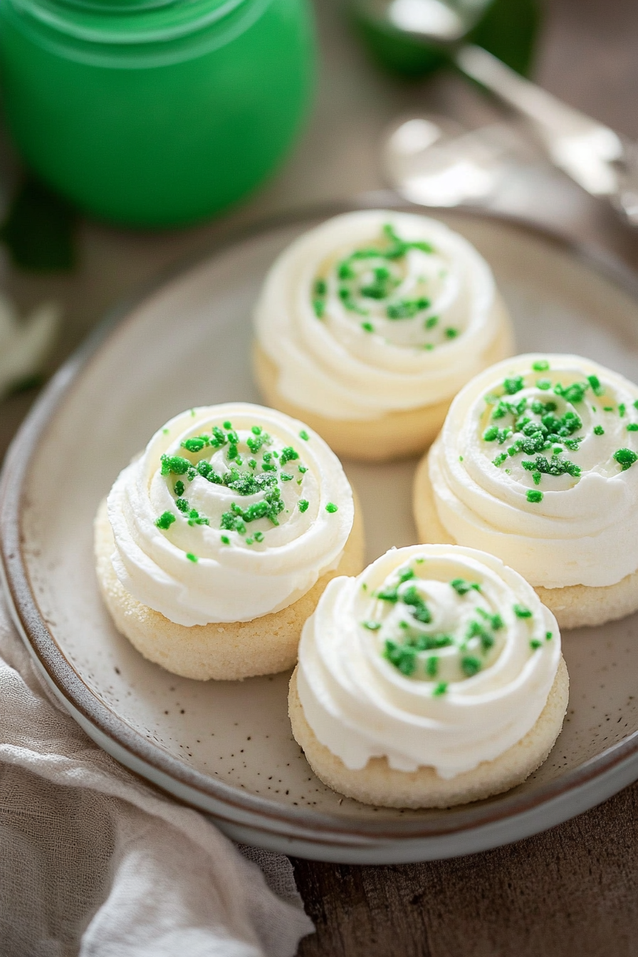 Cream Cheese Peppermint Buttons: Festive Holiday Delights