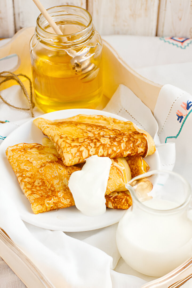 Feta Cheese French Toast with Spiced Honey Syrup Recipe