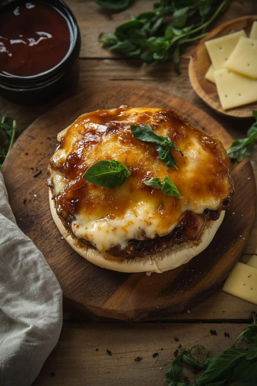 Delicious Teriyaki Parmesan Burgers with American Cheese Recipe